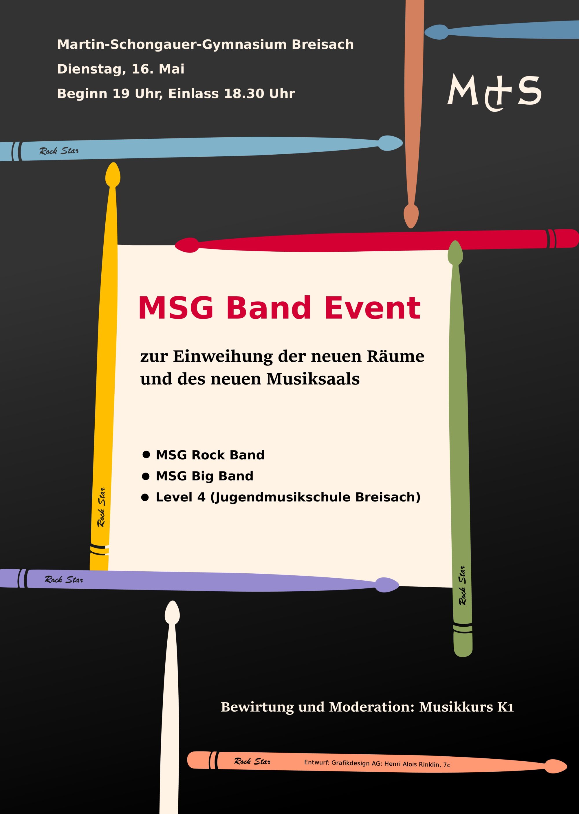 MSG Band Event zur Einweihung der neuen Räume und des neuen Musiksaals ...